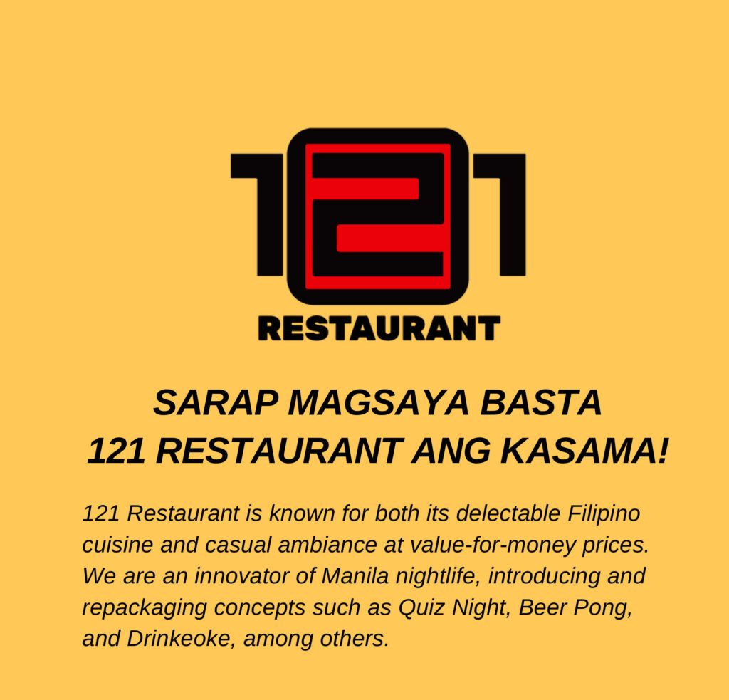 121 Restaurant - Sarap Magsaya!